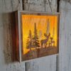 Light up wooden forest scene - Scandinavian boutique - Hygge Style.co.uk