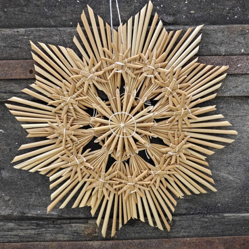 Large Nordic natural straw star ornament - Scandinavian boutique ...