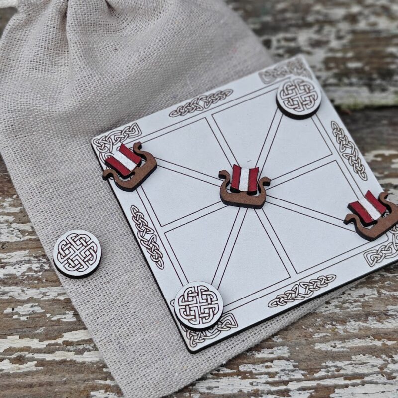 Viking Tretavl (Nine Mens Morris) longship board game - Scandinavian ...